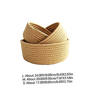 Happyyami 3 Pcs Sundries Storage Basket Organizer Baskets for Shelves Box with Lid Decorative Storage Toy Baskets Mini Woven Basket Magazine Baskets Wardrobe Baskets Sundries Box Small Child