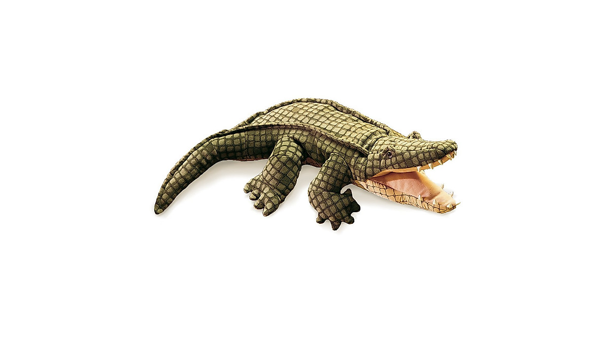 Folkmanis Alligator Hand Puppet: Realistic Fun for Kids!