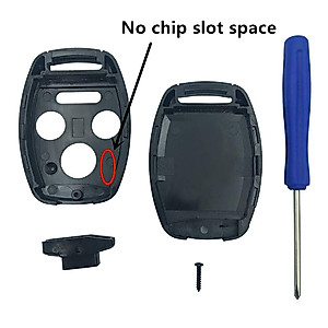Replacement Key Fob Shell Case Fit for Honda Accord Civic Ex Pilot Cr-v Ridgeline Keyless Entry Remote Key Housing