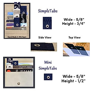 SimpleTabs -Remove Credit Cards with Ease and Style, Removeable and Reuseable Tabs, Includes 5 Pull Tabs per Set, Wallet, Purse, Handbag, Cellphone Case (Bumble Bee, SimpleTabs)