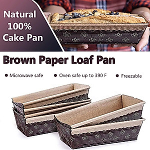 25 Pieces Disposable Kraft Papers Bread Loaf Pans Bakery Pastry Rectangle Pans For Kitchen Microwave Freezer Oven Safe Cupcake Wrappers For Boys