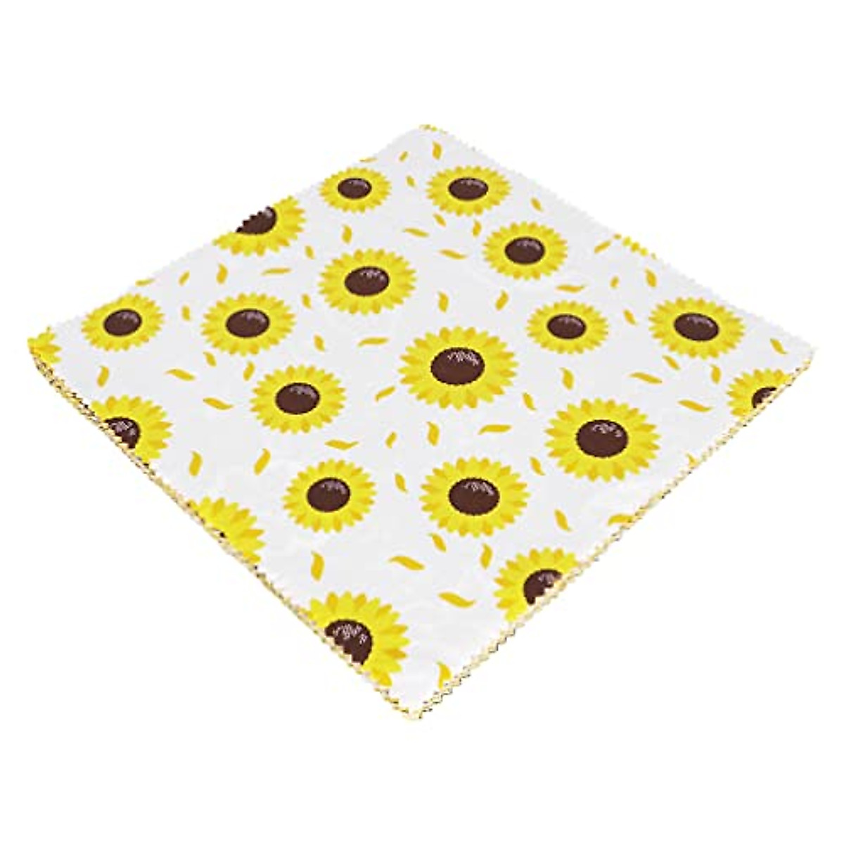 Soimoi Precut 10-inch Honey Bee Prints Cotton Fabric Bundle Quilting Squares Charm Pack DIY Patchwork Sewing Craft- White & Yellow