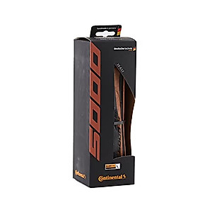 Continental Unisex Adulto Pneu 700x28 G.Prix 5000 Noir/Beige Pneumatico, Nero, Velo