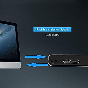 Garsentx Hard Drive Enclosure, PCI-E SSD Solid State Disk Enclosure Hard Disk Box 6Gbps Support 30mm*30mm/50mm MSATA Interface of SSD Solid State Hard Disk with mSATA Interface Drive