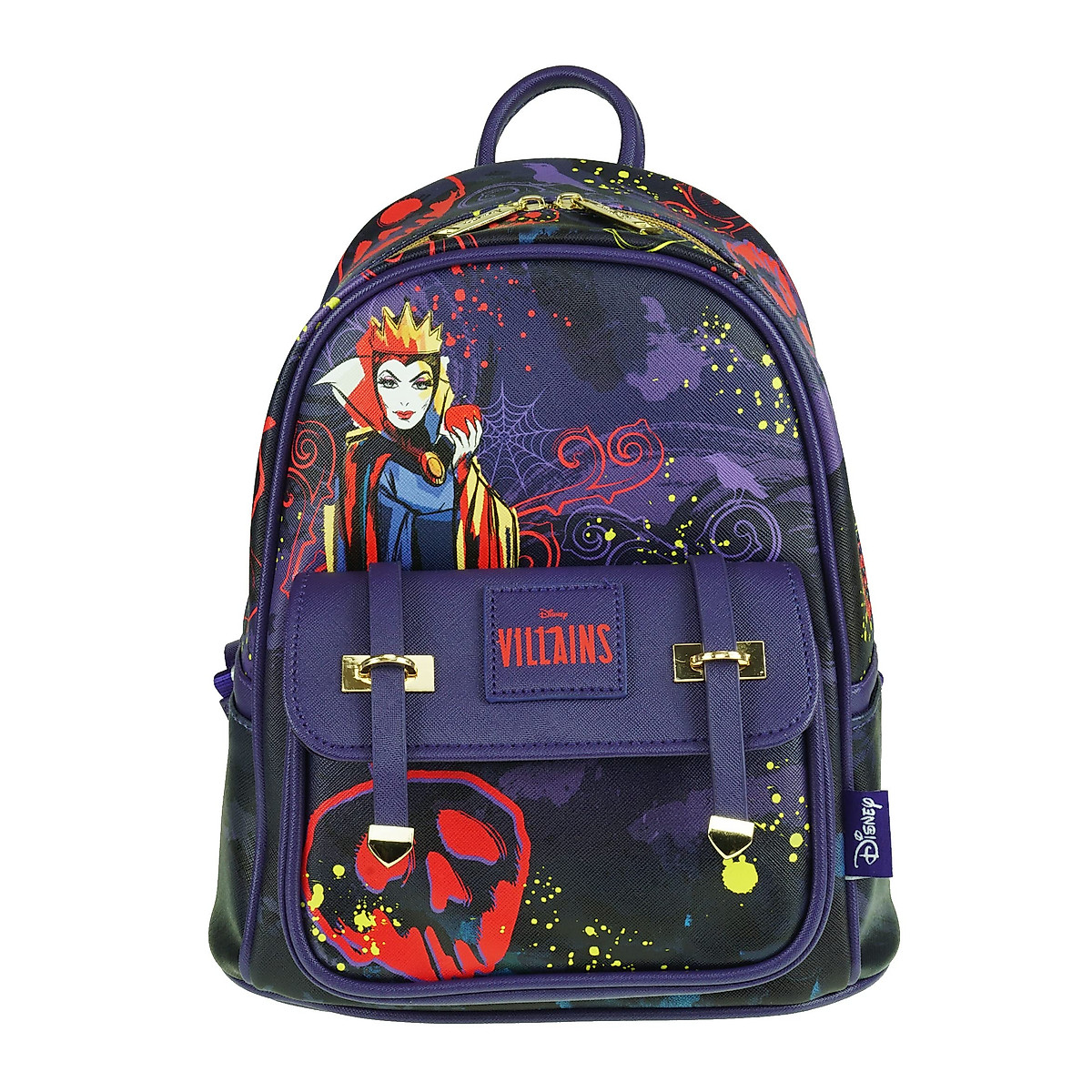 KBNL Villains - Evil Queen 11' Vegan Leather Mini Backpack - A21828, Multicoloured, Medium
