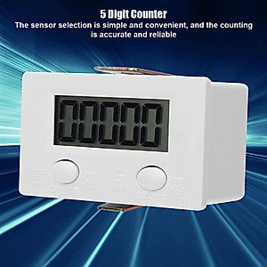 Garosa Tally Counter Digital Counter 5 Digit 0~99999 LCD Display Electronic Tally Counter Digit Number Lap Counter