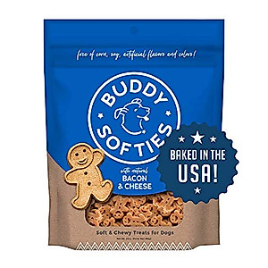 Buddy Biscuits Soft & Chewy Healthy Dog Treats with Bacon & Cheese - 20 oz.