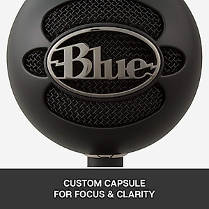 Logitech for Creators Blue Snowball iCE USB Microphone - Black (Renewed)