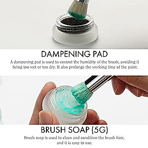 ARTIFY Drybrush Set Animal Hair Dry Brushes: Professional-Grade Dry Brush for Effortless Miniature & Model Painting - 5 Sizes Hobby Detail Paint Brushes for Tabletop & Wargames Miniatures