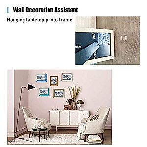 6PCS Double Sided Adhesive Wall Utility Hooks, Waterproof Strong Hanger Clear Wall Storage Holder Self-Adhesive Hooks for Bathroom Kitchen, No Punching Wall Harmless