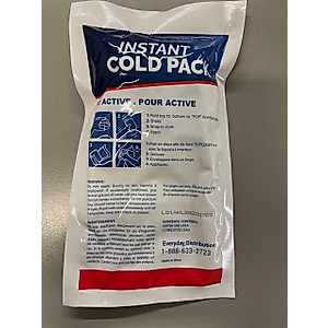 AFFORDTEX Instant Cold Pack –6 Count Disposable 7.5 x 4.5 Inches Ice Packs – Must Have Medical Supplies for Outdoor Activities – Ice Packs Ideal for Injuries, Inflammation, Sprains, Strains