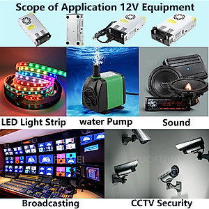 New Version DC 12V 50A 600W Switching Power Supply Adapter 110V AC to 12V DC Converter Power Supply Transformer PSU for 12Volt Motor Pump CCTV Security Camera Car Stereo 3D Printer and More 12V Device