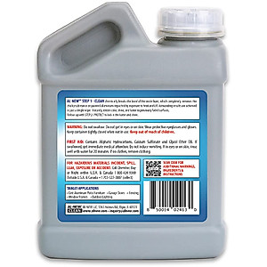 AL-NEW Step 1 Clean | Cleaning Solution for Outdoor Patio Furniture, Garage Doors, Window Frames, Exterior Lights & Fencing (16 Ounce)