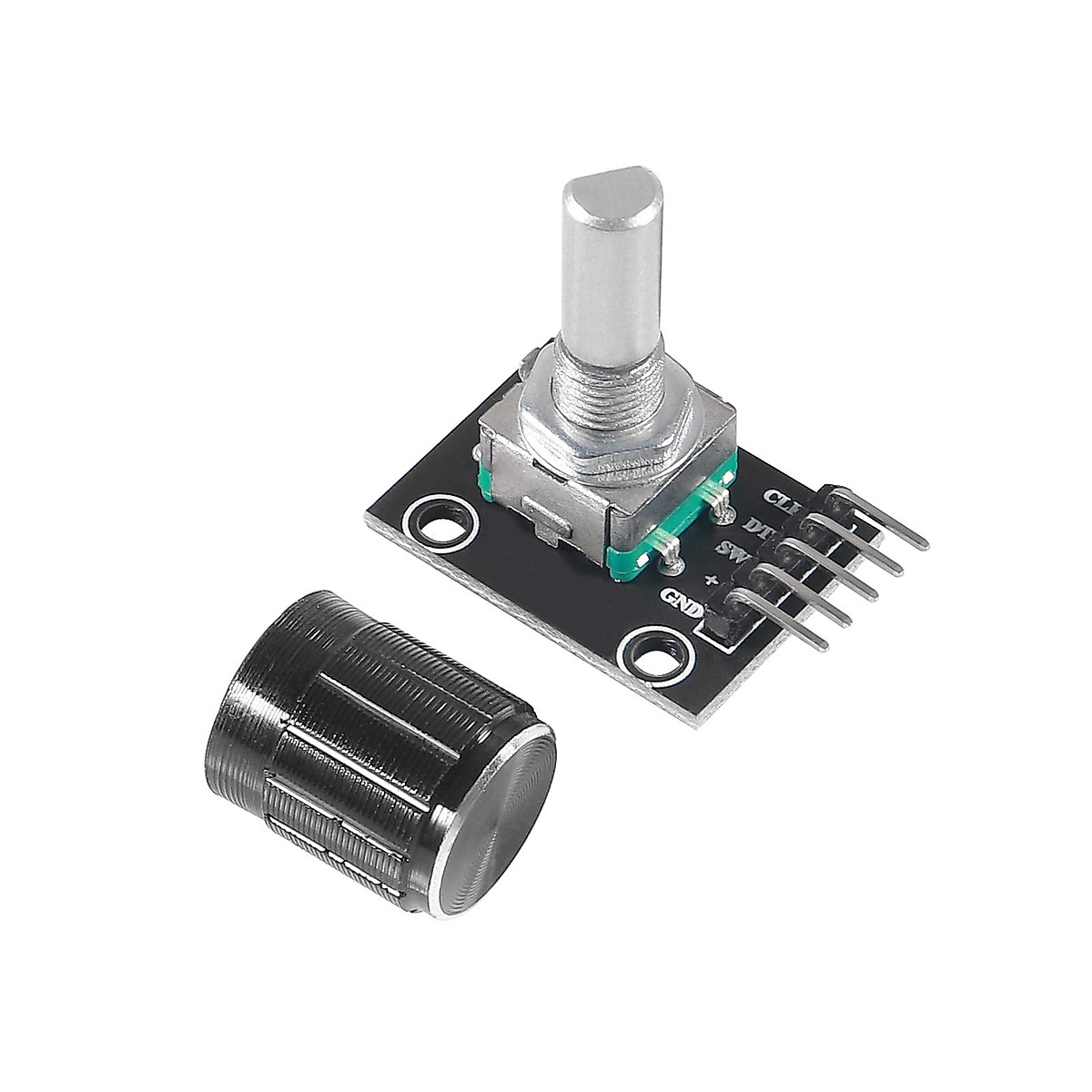 MELIFE 8pcs KY-040 Rotary Encoder Module Brick Sensor Development Board with Knob Cap DIY Kit for KY-040