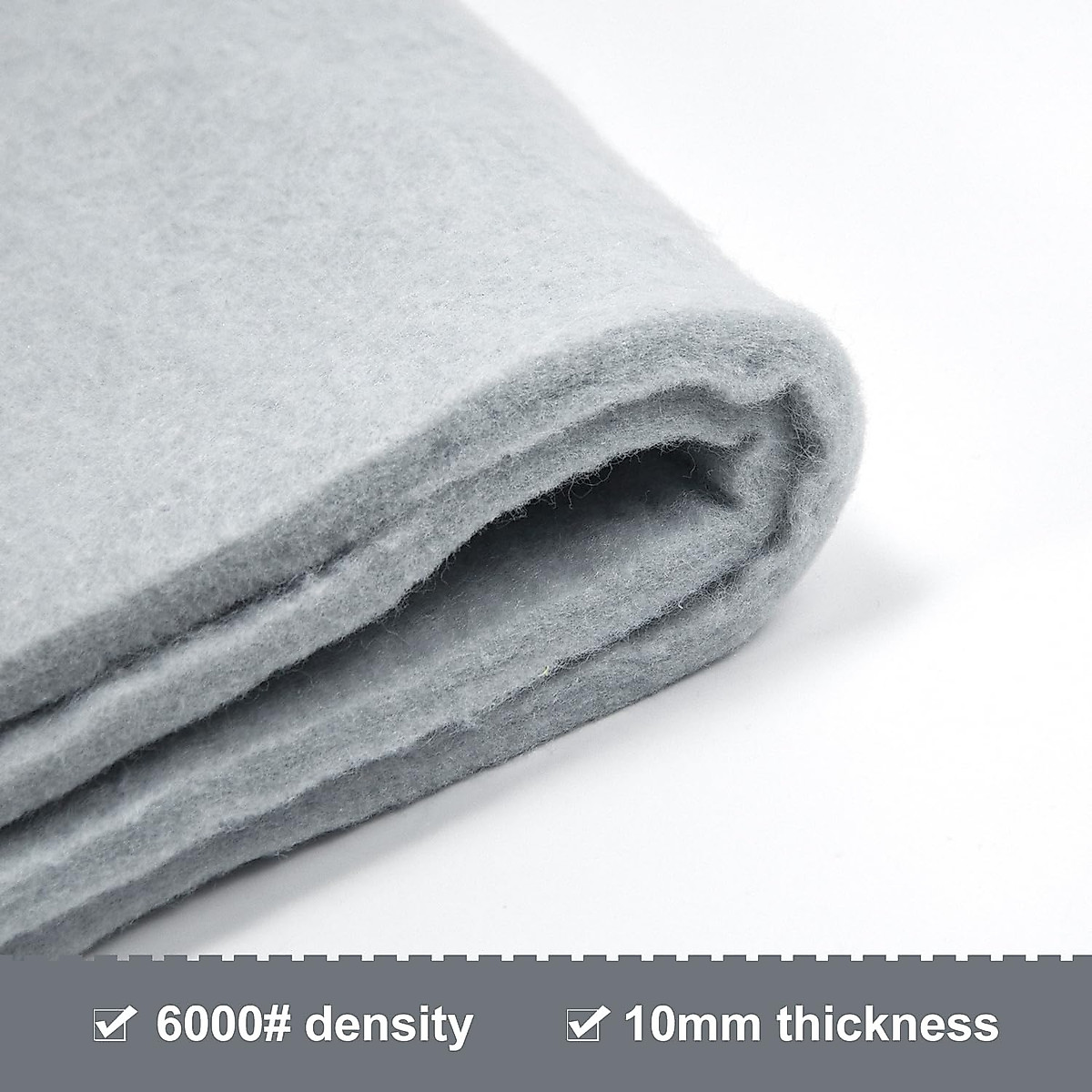 Duwee Delux Ironing Board Padding, Extra Dense Felt Material with 10 mm Thickness(15" x 48")