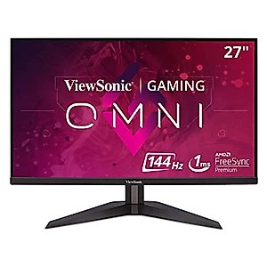 ViewSonic VX2758-2KP-MHD 27 Inch WQHD 1440p 144Hz 1ms IPS Gaming Monitor with FreeSync Premium Eye Care HDMI and DisplayPort