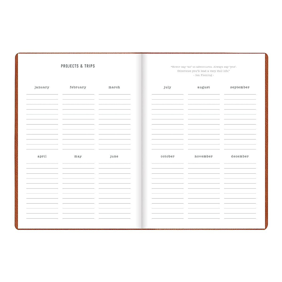 Letts Oslo Weekly/Monthly Planner, 12 Months, January to December, 2024, Sewn Binding, A5 Size, 8.25" x 5.875", Multilingual, Tan (C082334-24)