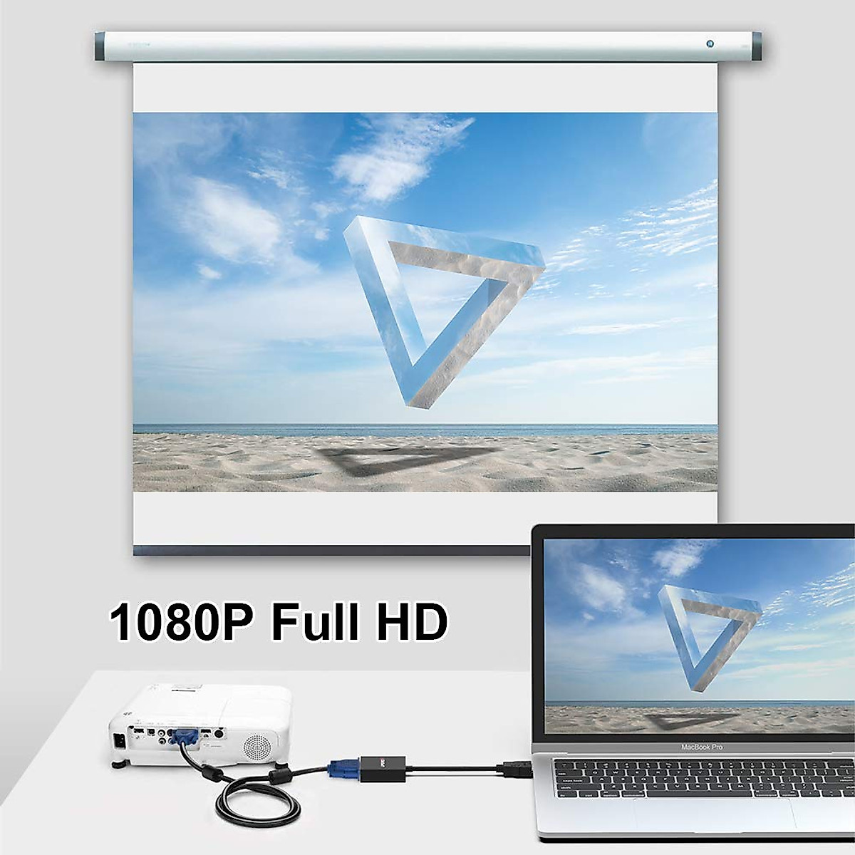 UPGROW HDMI to VGA Adapter HDMI Male to VGA Female Converter Support Computer, Desktop, Laptop, PC, Monitor, Projector, HDTV, Chromebook, Xbox and More, Model Number: UPGROWHMVF01