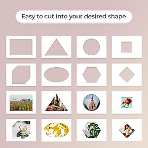 Frametory, 9x12 White Uncut Picture Mat Boards, Backing Boards for Frames, Photos, Crafts - Pack of 12