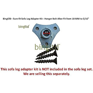 BingLTD - 2 ½” Mahogany Square Tapered Hardwood Sofa Legs - Set of 4 (ST7616-157)…