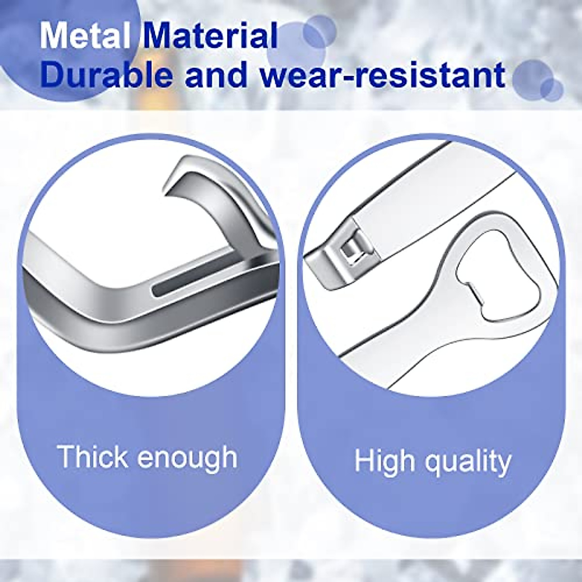 Gandeer 3 Pcs Vial Decapper for 20mm and 13mm Flip Vial Cap Stainless Steel Remover Oral Liquid Pharmacy Seal Opener Crimped Vial Cap Opener Bottle Openers for Beer Bottle Can Jar Lid