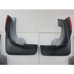 Mopar 82215488AB 82215489AB Ram 1500 Front and Rear Deluxe Molded Splash Guards With Fender Flares