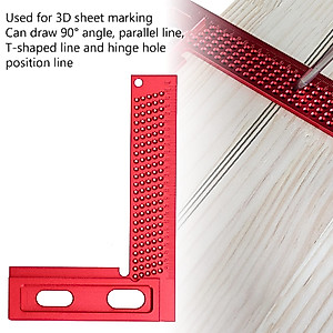 L Square Ruler, Clear Accurate Right Angle Positioning Ruler Right Angle Ruler Framing Ruler 90° for Carpenter for The 3D Sheet