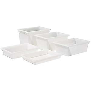 Winco Storage Box Polypropylene, 18" x 12" x 9", White