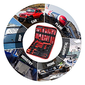 JOJOY LUX 41 Pack Auto Trim Removal Tool Set for Car Audio Dash Door Panel Window Molding,Auto Clip Pliers Fastener Tool Kit, Car Upholstery Repair Kit, Tool Kit with Zipper Bag