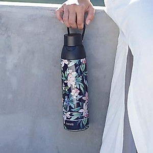 Tervis Venture Water Bottle Dog Paws and Shades Triple Walled Insulated Tumbler Travel Cup Keeps Drinks Cold & Hot, 26oz, Stainless Steel