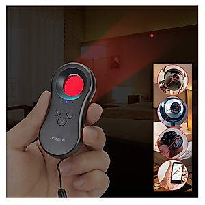 Hidden Camera Detectors,LED Device Detector with Infrared viewfinders - Pocket Sized Motion Only Anti Spy Camera Finder Locates Hidden Camera,Chargeable Anti Theft Alarm in AirBnB, Hotels and Bathroom