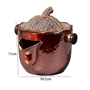 Copper Pitcher Milk Pourer Fair Cup with Handle Sturdy and Pouring Spout Drinkware Tea Maker for Tea Milk Latte Coffee Syrup B(A)