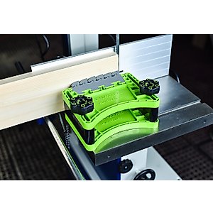 BOW Products FeatherDUO FP3 - Featherboard for Table Saws, Router Tables and Band Saws - Stackable Feather Board with EVA Feathers for Taller Material Feeds - Woodworking Tools and Safety Accessories