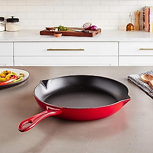 STAUB - 1223006 STAUB Cast Iron Fry Pan, 12-inch, Cherry