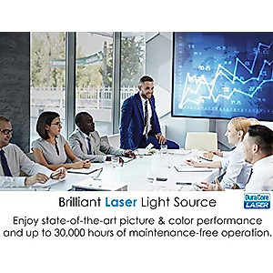 Optoma ZH403 1080p Professional Laser Projector | DuraCore Laser Light Source Up To 30,000 Hours | Crestron Compatible | 4K HDR Input | High Bright 4000 lumens | 2 Year Warranty,White