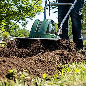 Scotts Outdoor Power Tools TC70135SS Garden Tiller, 16-Inch, 13.5-Amp, Green