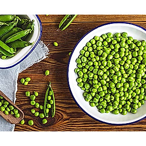 Dichmag 80+ Stringless Green Pod Bush Bean Seeds and Snowbird Pea Seeds - Individual Pack Bean Seeds for Planting Backyard or Garden, Medium