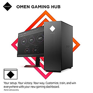 OMEN 25L Gaming Desktop PC, NVIDIA GeForce GTX 1660 Super, 10th Generation Intel Core i5-10400F Processor, HyperX 8 GB RAM, 512 GB SSD, Windows 10 Home (GT12-0020, 2020)