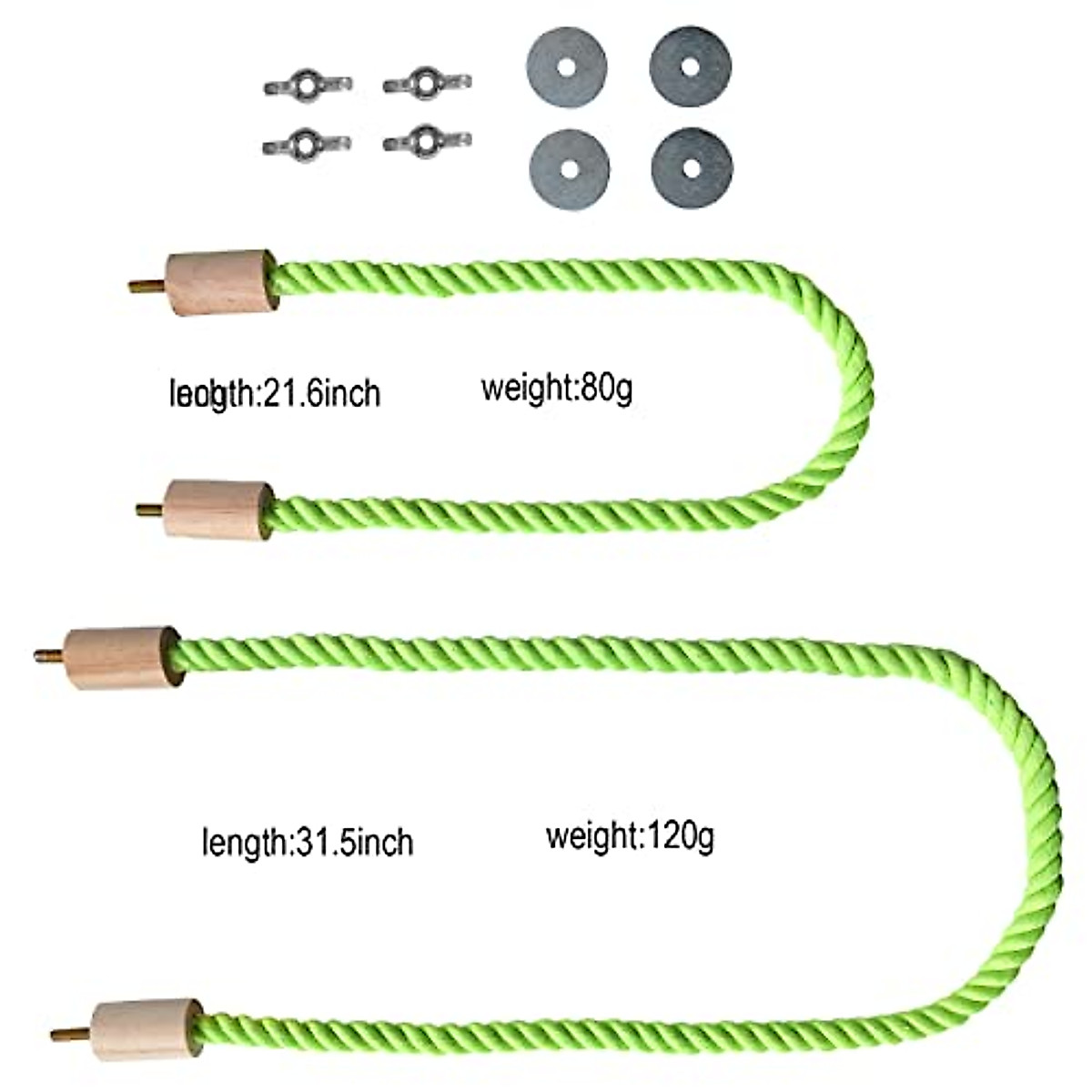 qumHmup Parrot Bird Perch,Bird Hemp Rope Perch,Parrot Grinding Perches Cage Play Stands, Birdcage Accessories Rope Toys.