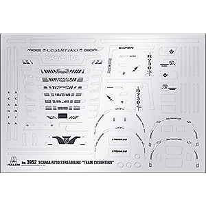 Italeri 3952S - 1:24 Scania R730 Streamline Show Truck, Model Making, Kit, Stand Model Making, Crafts, Hobby, Gluing, Plastic Kit, Detailed, Unisex Adults, Black