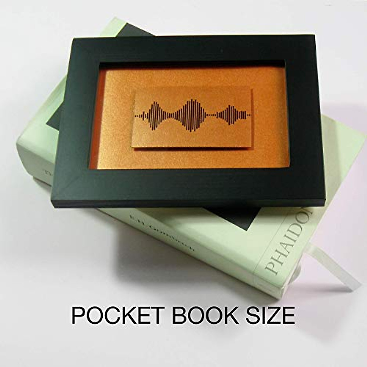 I Love You Soundwave Art, Bronze Visible Voice Gift for 8th Wedding Anniversary, Valentines Day Gift for her or him, Husband Gifts from Wife, Mother's Day Gift