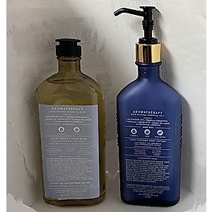 Bath & Body Works Aromatherapy Sleep - Lavender + Vanilla Body Lotion, 6.5 Fl Oz + Body Wash & Foam Bath, 10 Fl Oz
