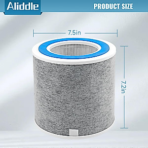 HP102 Replacement Filter, Compatible with Shark Air Purifier HP100, HP102 and 3-in-1 Models HC450, HC451, HC452, HC455, H13 True HEPA, 2Pack