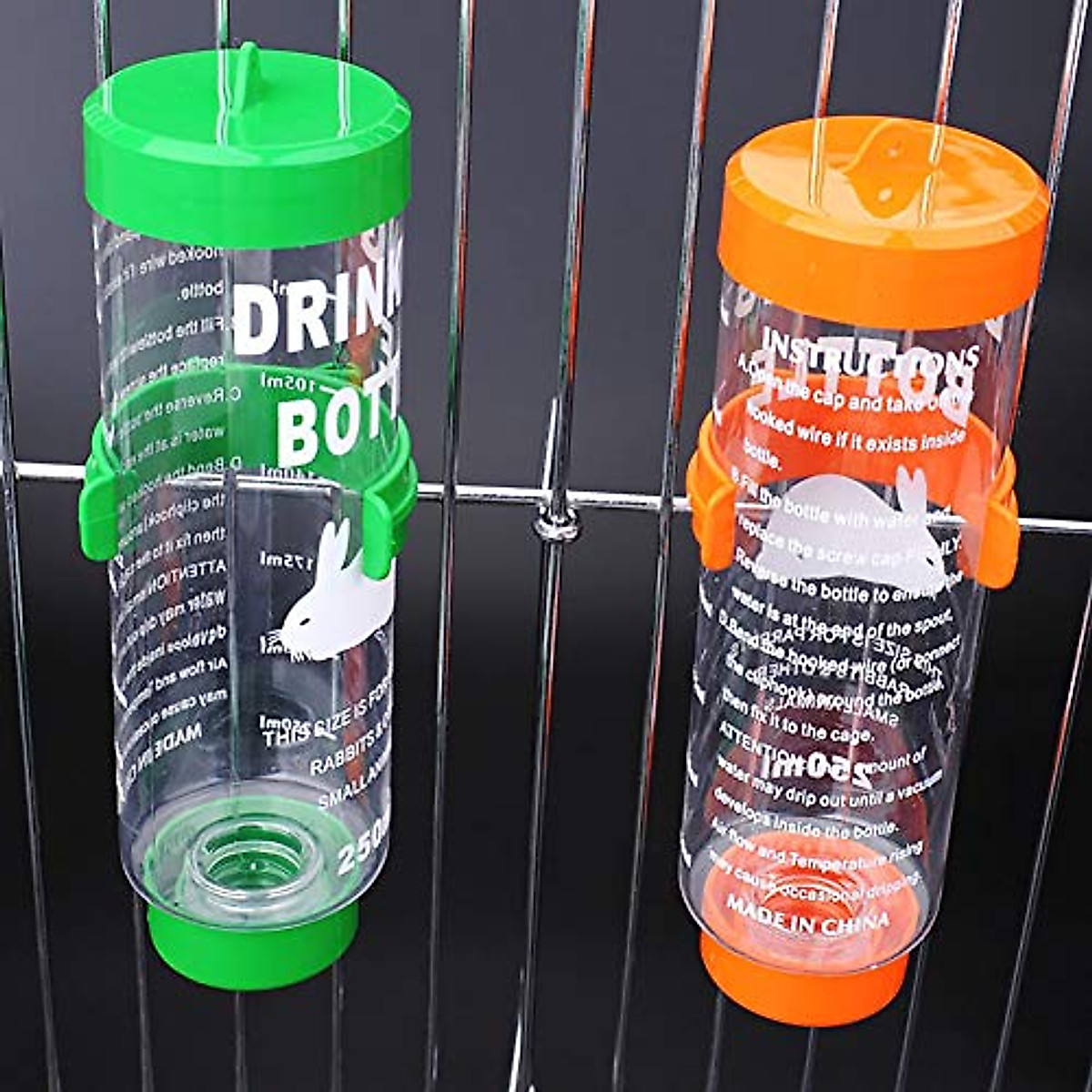 carduran Pet Water Bottle Hanging Drinking Bottle Automatically Feeding Water for Hamster Mice Gerbil Rat Chinchillas Guinea Pig Squirrel Rabbit Small Animals Random Color