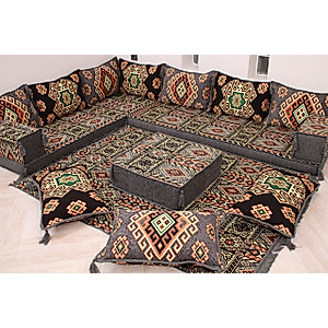Arabic Majlis Sofa Set, Arabic Cushions, Modular Sofa, Moroccan Sofa, Furniture