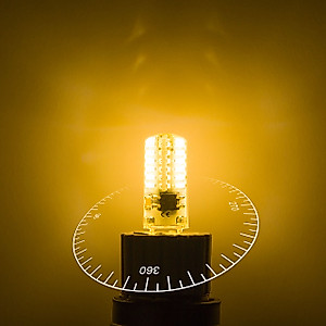 LEKE G8 Bulb T4 G8 bi pin LED Bulb 2.5W Equivalent to G8 Halogen Bulb 20w,G8 LED Dimmable Light Bulb Warm White 3000k,AC 110v 120v 130v(6 Pack)