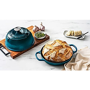 Le Creuset Enameled Cast Iron Bread Oven, Deep Teal
