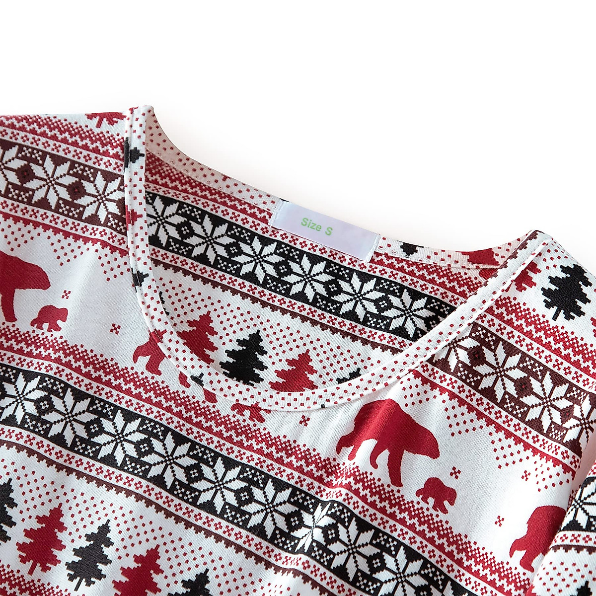 Zando Christmas Nightgowns for Women Cotton Night Gown for Ladies Long Sleevess Nightgown Women's Sleepshirts Plus Size Sleepwear Night Dress Sleep Shirts Dress Shirts Christmas Snow Bears X-Large