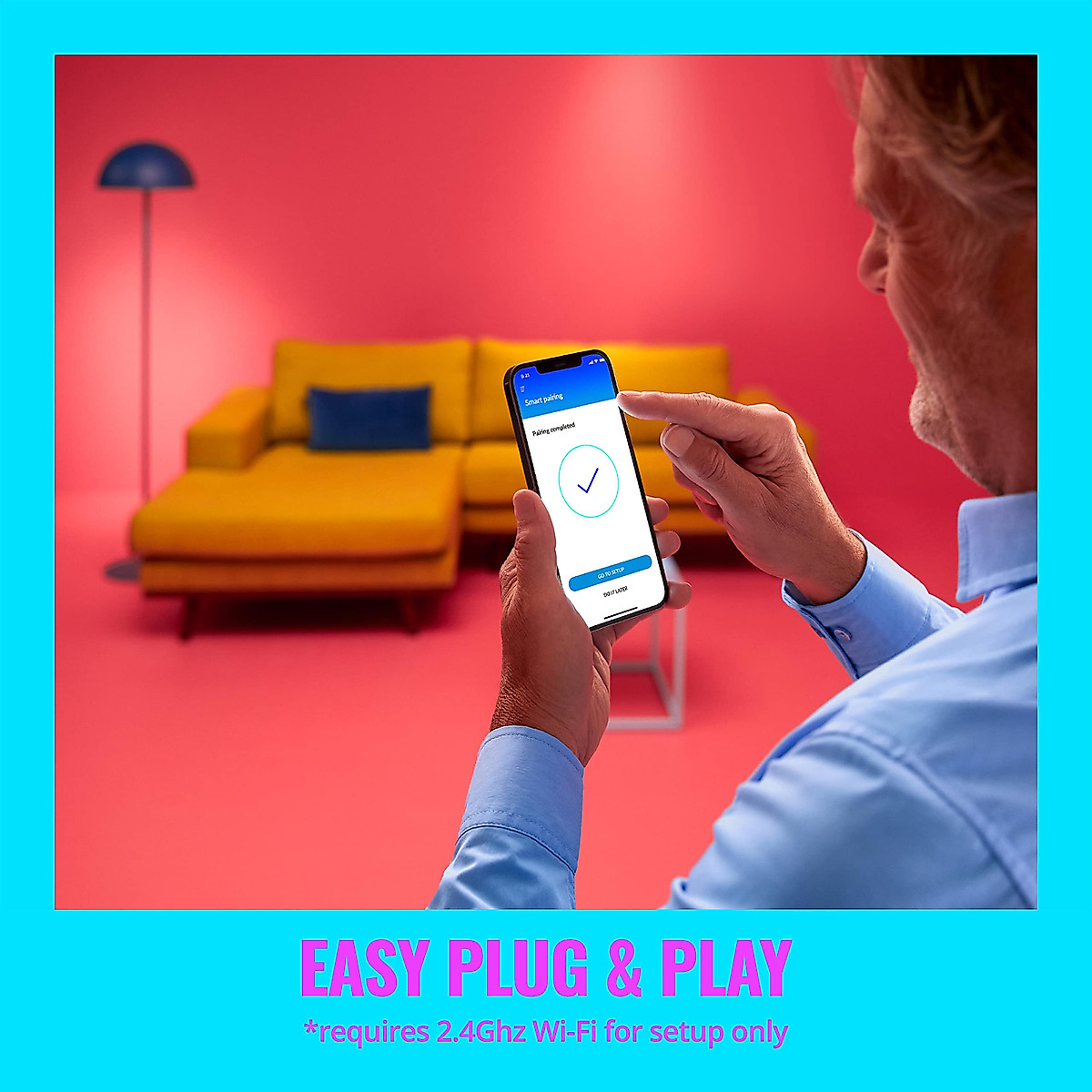 WiZ Smart Plug - Pack of 2 - Type B - Connects to Your Existing 2.4Ghz Wi-Fi - Control with Wiz Connected App - Works with Google Home, Alexa and Siri Shortcuts - No Hub Required