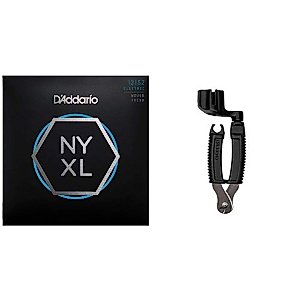 D'Addario NYXL1252W Electric Guitar Strings, Light Wound 3rd, 12-52 and Pro-Winder String Cutter Bundle